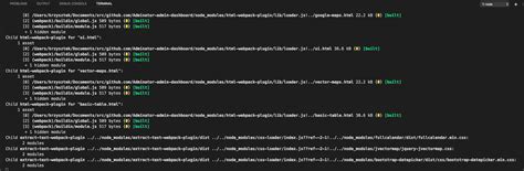 suspension of npm run build · issue 38 · puikinsh adminator admin