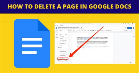 How To Delete A Page In Google Docs Online Courses SIIT IT