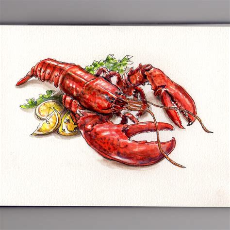 Lobster A Food Even Lobsters Love To Eat Doodlewash® Lobster Art
