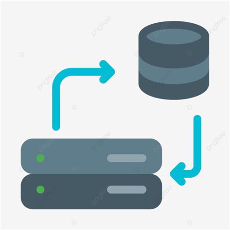 Database Server Vector Art Png Server Database Sync Syncronize Arrows