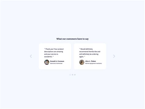 Testimonials UI Design By Ildiko Gaspar On Dribbble