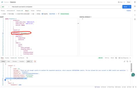 Credits Limit Growing Without Limit Graphql Api Shiphero Community