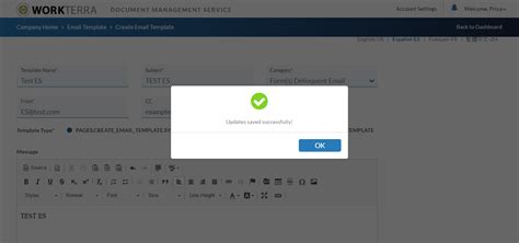 Dms 995 Email Template Unable To Add New Email Template Workterra Jira
