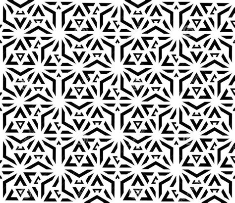 Abstract Geometric Design Black And White