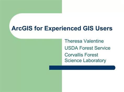 PPT ArcGIS For Experienced GIS Users PowerPoint Presentation Free Download ID
