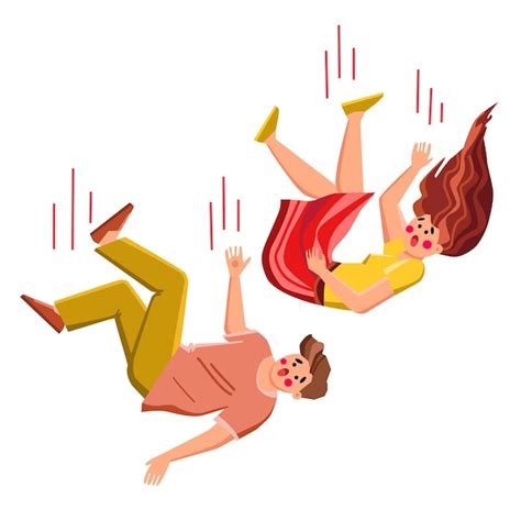 Premium Vector Falling People Vector