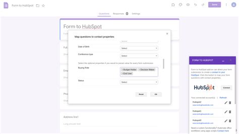 form to hubspot hubspot integration connect them today