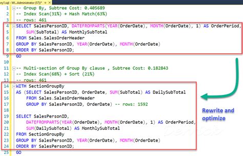 德瑞克：sql server 學習筆記 [performance tuning] multi section of group by