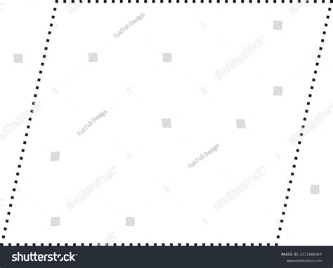 Parallelogram Symbol Dotted Shape Vector Icon Stock Vector Royalty Free 2211668367 Shutterstock