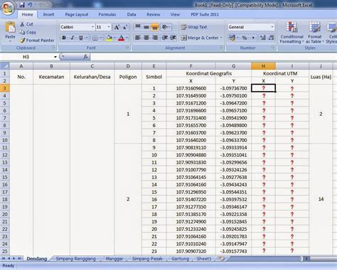 Transformasi Data Koordinat Geografis Menjadi Utm Dengan Arcgis 10