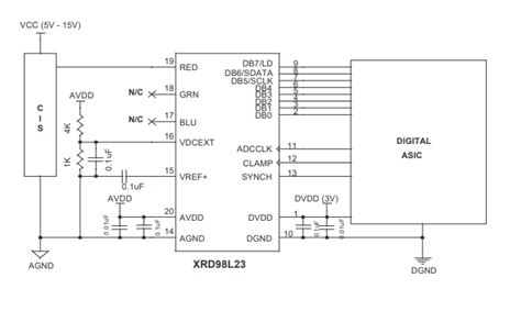 8 bit high speed linear cis ccd sensor signal processor with serial