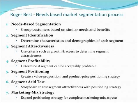 market segmentation overview