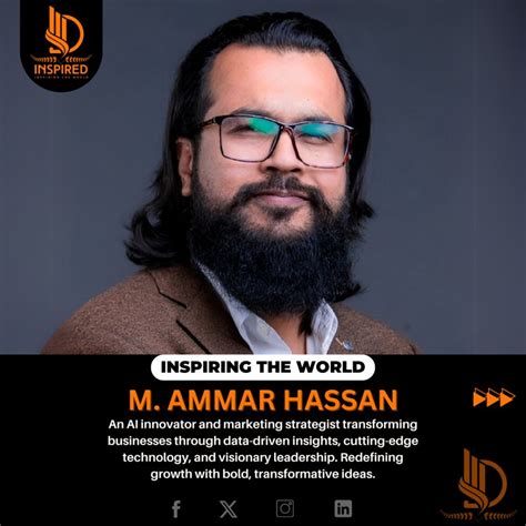 Inspired On Linkedin Introducing Muhammad Ammar Hassan A Visionary