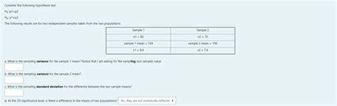 Solved Consider The Following Hypothesis Test Chegg