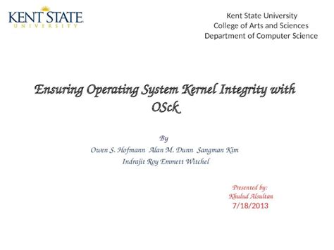 pptx ensuring operating system kernel integrity with osck dokumen tips