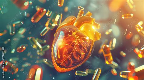 Next Gen Coenzyme Q10 Visual Aid For Cardiovascular Health Stock Illustration Adobe Stock