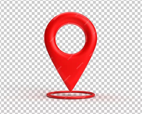 Premium Psd Location Pin 3d Map Red Pointer