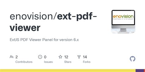 GitHub Enovision Ext Pdf Viewer ExtJS PDF Viewer Panel For Version 6 X
