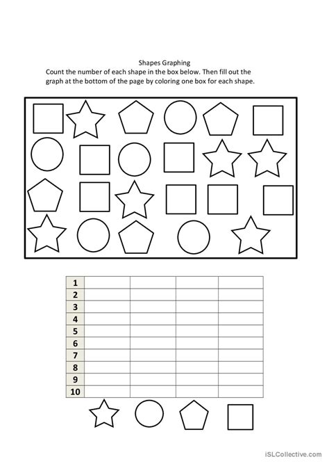 Shap Graph And Shape Patterns English Esl Worksheets Pdf And Doc