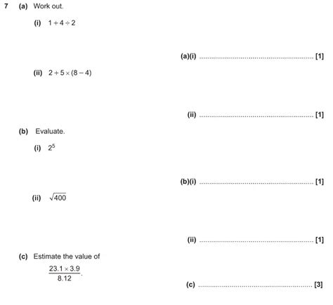 Gcse Maths Topic Order Of Operations Bidmas Past Paper Questions Pi Academy