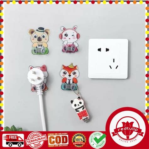 Jual Penyangga Kabel Dinding Gantung Colokan Listrik Tempel Tembok Shopee Indonesia