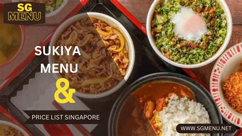 Sukiya Menu And Price List Singapore Updated 2024 Sg Menuu
