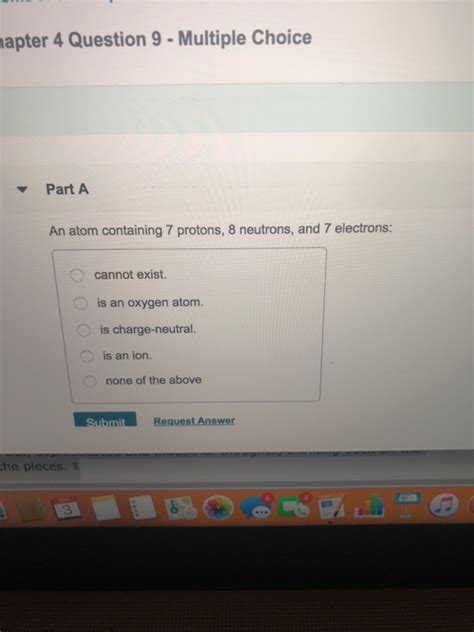 solved apter 4 question 9 multiple choice part a an atom