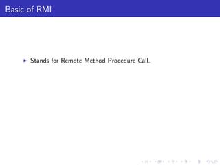 Remote Method Invocation PDF