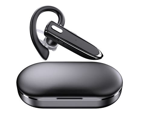 Tai Nghe Bluetooth Đẳng Cấp Doanh Nhân Tai Nghe Móc Tai Đơn Kèm Hộp Sạc Tai Nghe Thể