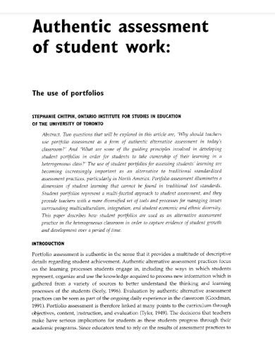 19 Authentic Assessment Examples To Download