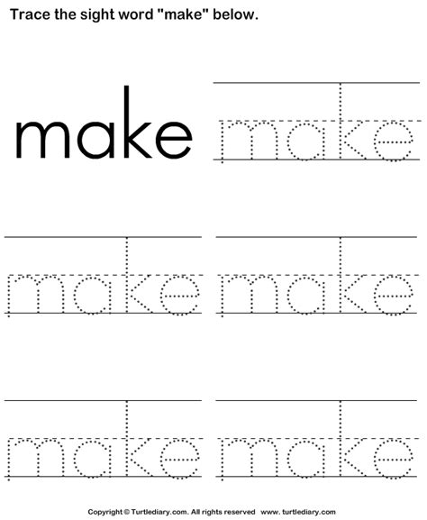How To Make Traceable Worksheets