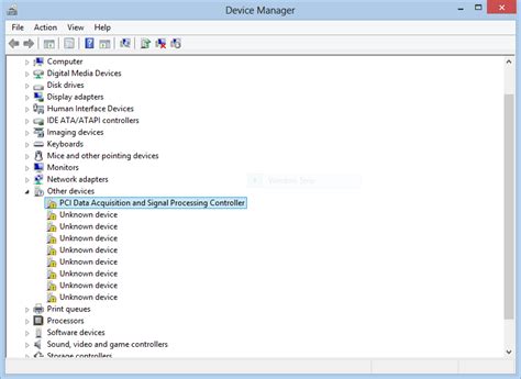 Unknown Device Named PCI Data Acquisition And Signal Processing Microsoft Community