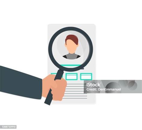 구직자 직원 및 사무직 근로자가 돋보기로 선택되고 있습니다 개념에 대한 스톡 벡터 아트 및 기타 이미지 개념 개성 개념 검색 Istock