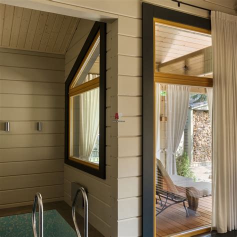 Фото интерьера спа зоны дома в стиле шале