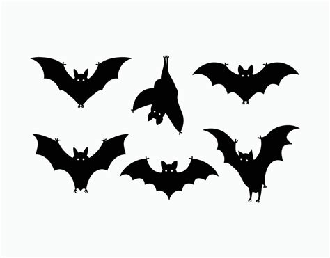 Halloween Bat Symbol Collection Isolated Template 57012827 Vector Art
