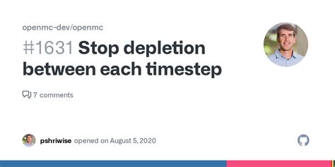 Stop Depletion Between Each Timestep · Issue 1631 · Openmc Devopenmc