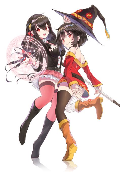 Megumin And Yunyun Kono Subarashii Sekai Ni Shukufuku Wo Drawn By