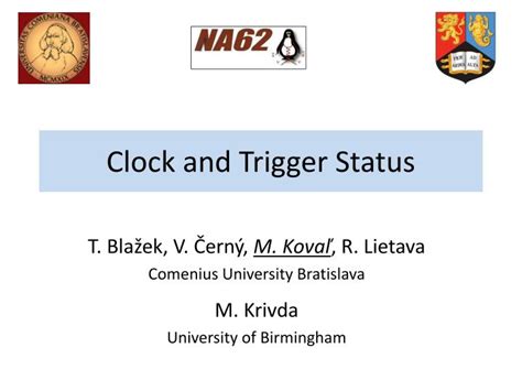 Ppt Clock And Trigger Status Powerpoint Presentation Free Download