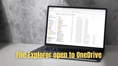 Make File Explorer Open To OneDrive In Windows