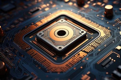 Premium Ai Image A Photorealistic Macro Photograph Of A Microchip With Intricate Details
