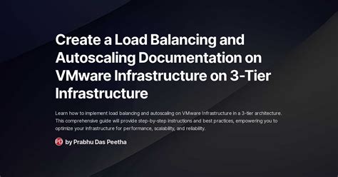 Create A Load Balancing And Autoscaling Documentation On Vmware