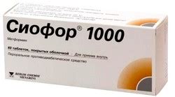 Сиофор 1000 - 11 отзывов врачей и пациентов
