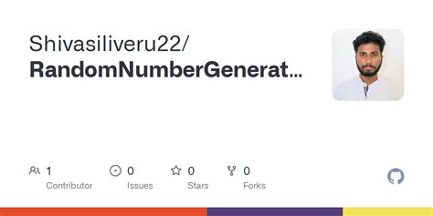 GitHub Shivasiliveru RandomNumberGenerator