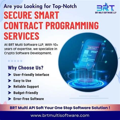 Secure Smart Contract Programming Services At ₹ 59999piece Mlm