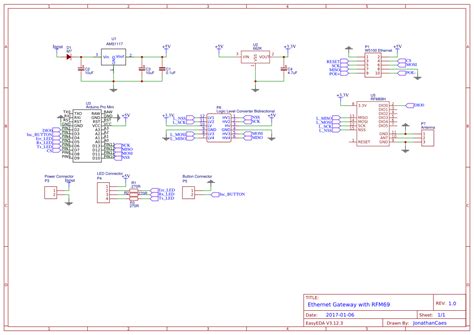 ethernet gateway rfm69 oshwlab