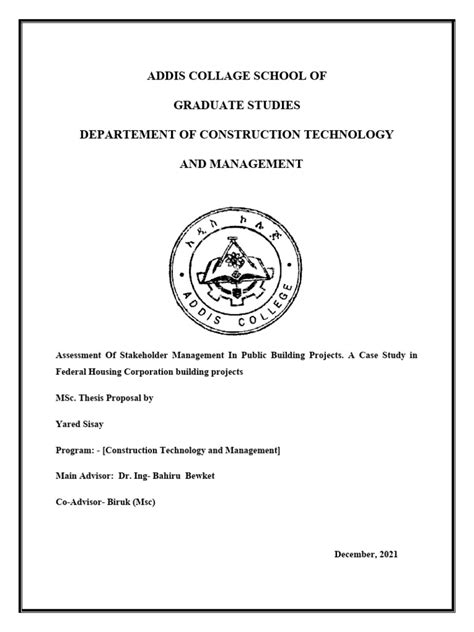 Stakeholder Proposal Pdf Quantitative Research Project Management