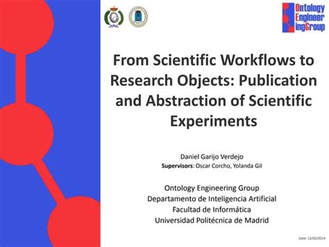From Scientific Workflows To Research Objects Publication And Abstraction Of Scientific