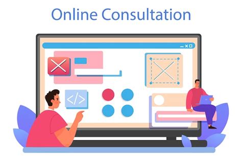 free vector website prototyping online service or platform web page