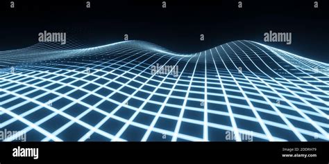 Wireframe Structure Modern Abstract Grid Virtual Background Digital Technology Science Or
