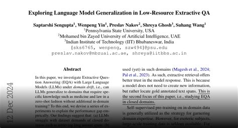 Paper Page Exploring Language Model Generalization In Low Resource